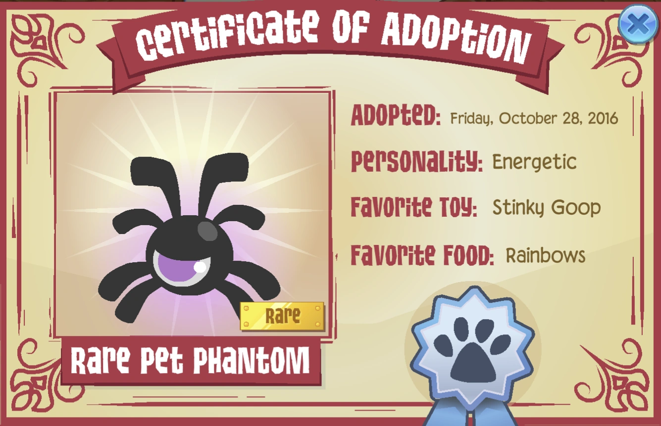 rare member pet phantom ft | Fandom