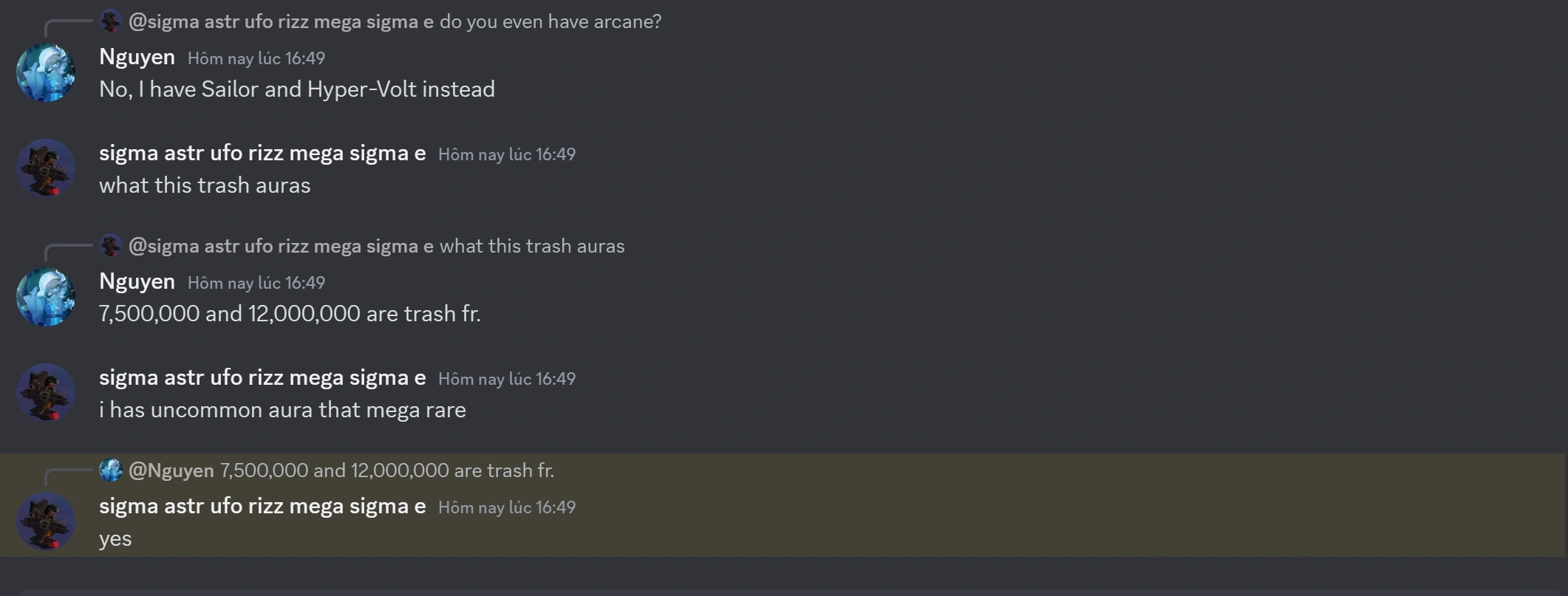 Average Skibidi kids when they got Arcane in Sol's RNG and someone said ...