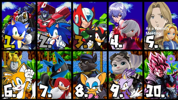 Top 9 Sonic MU's I actually like and my preffered (Top 10 but 5 isn't ...