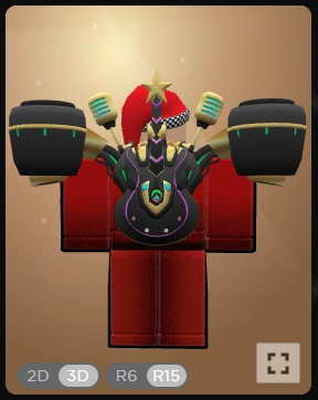 this is what it looks like with all 3 items from rb battles are worn in ...