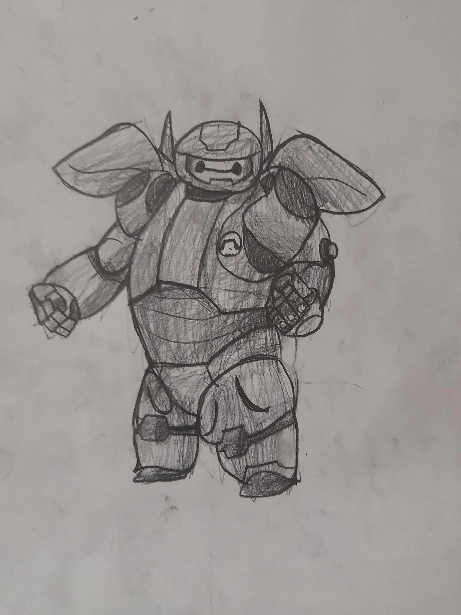 My sketch of Baymax | Fandom