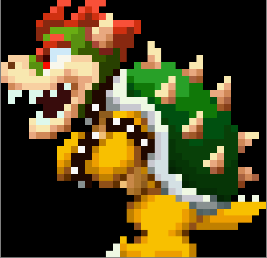 Bowser pixelart (for nothing special at all you can trust me 100%) | Fandom
