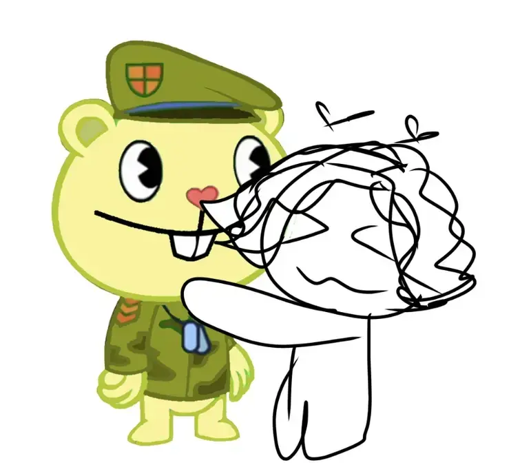 I did a flippy sketch while at school today | Fandom