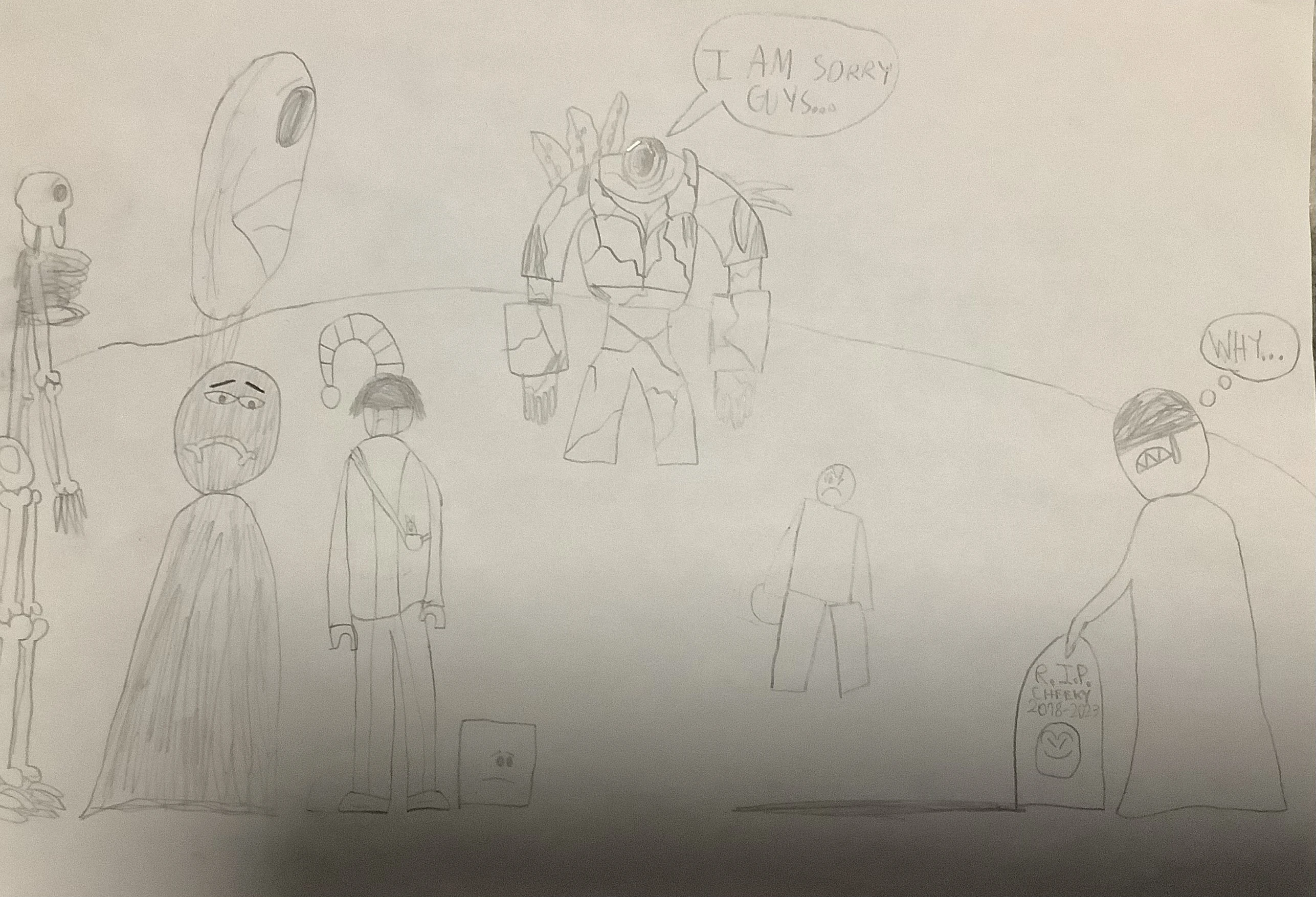 Random Bad SB Drawing #6: Mourning... Thank You Cheeky For All ...