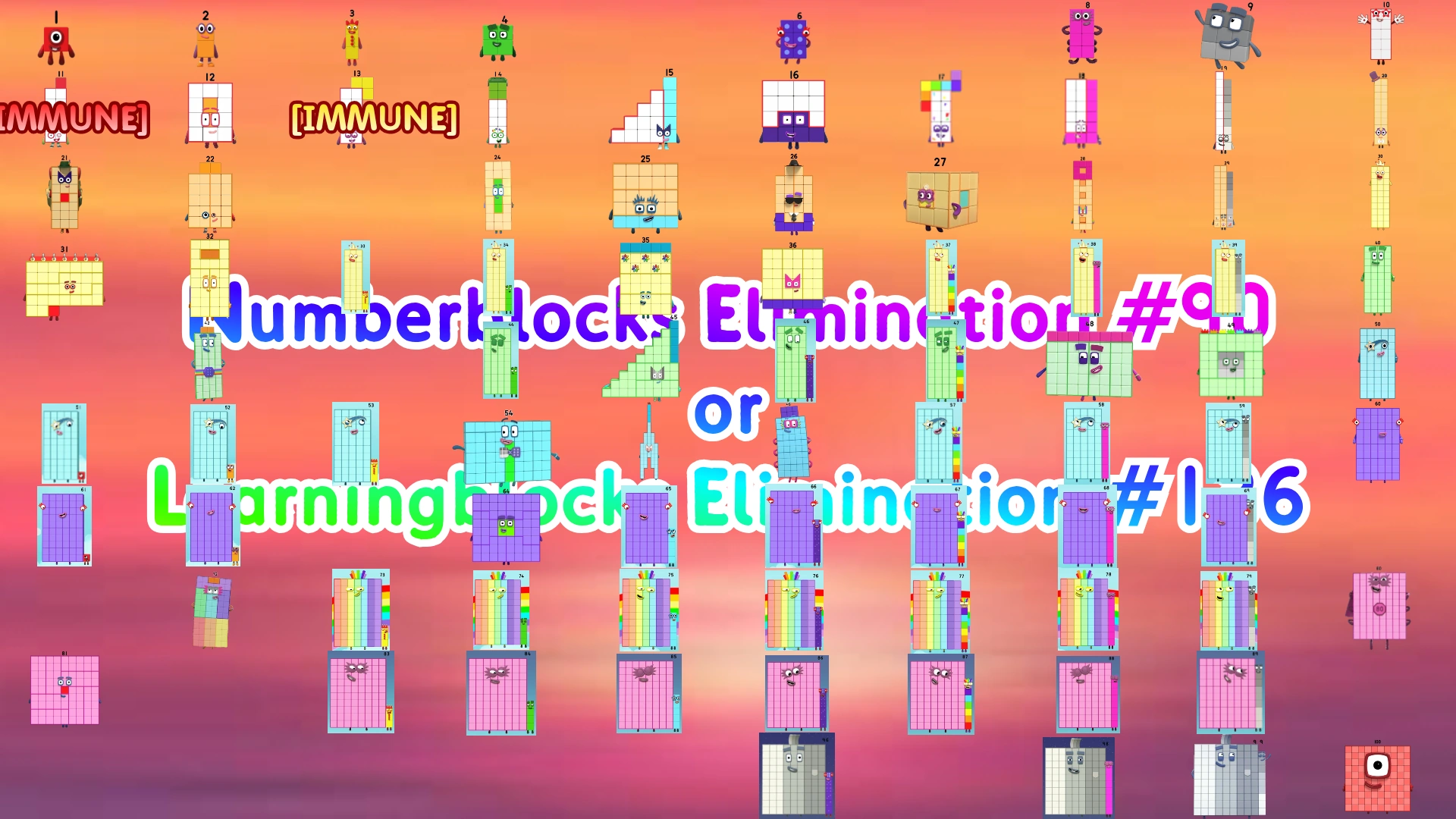 Learningblocks Elimination #136 or Numberblocks Elimination #90 or ...