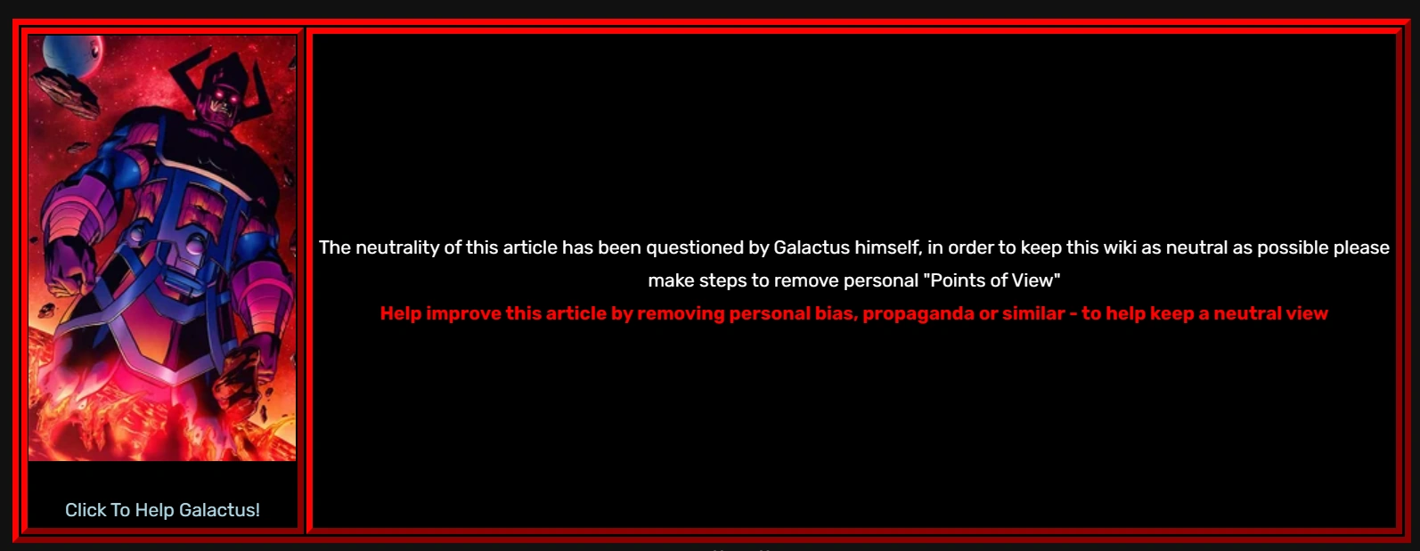 I don't think I've ever seen this template used on this site. | Fandom