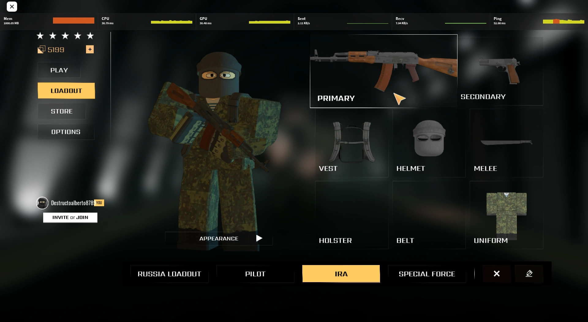 IRA loadout | Fandom