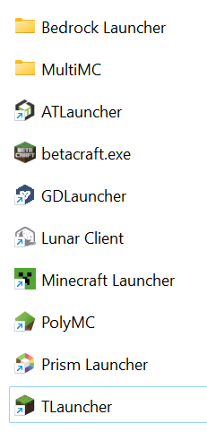 Who has this many minecraft launchers | Fandom