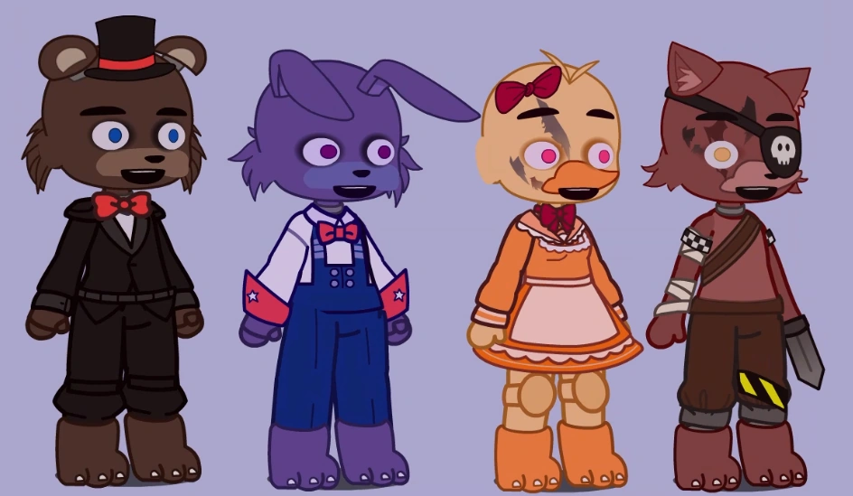 The FNAF 1 animatronics | Fandom
