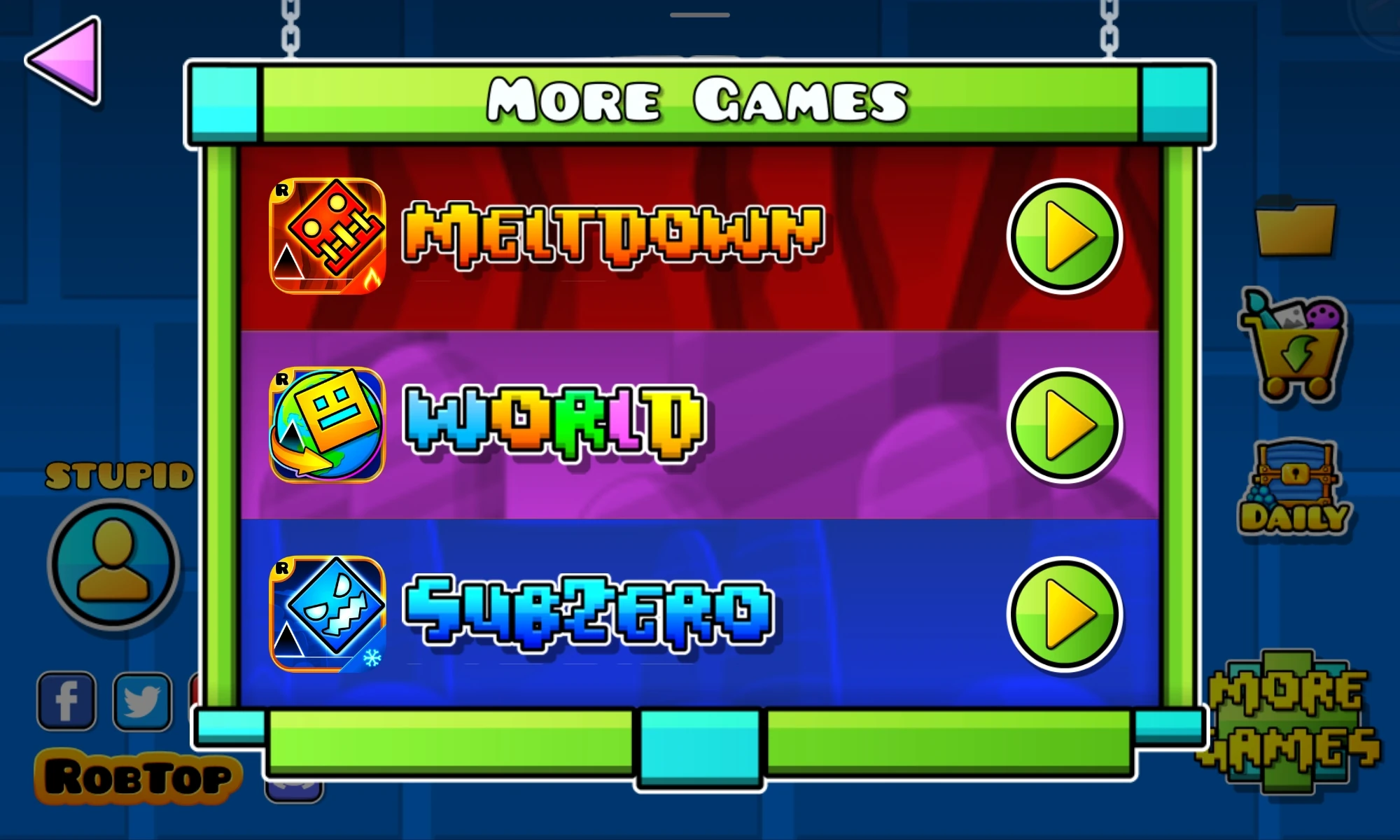 New menu for More Games! | Fandom