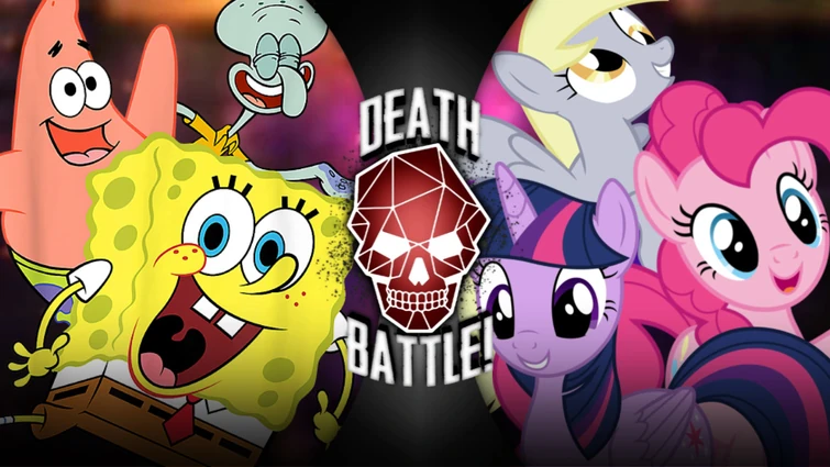 SpongeBob, Patrick Star and Squidward Vs Twilight Sparkle, Pinkie pie ...