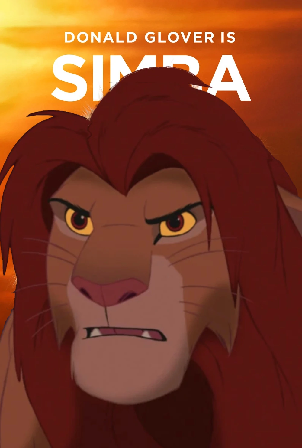 So I Photo Shopped Adult Simba (2019) Poster To Make It Look Like a ...