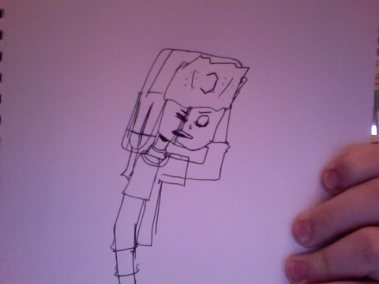 "Hey you! face ache!!" little drawing of 2D ruv (some gorillaz/fnf ...