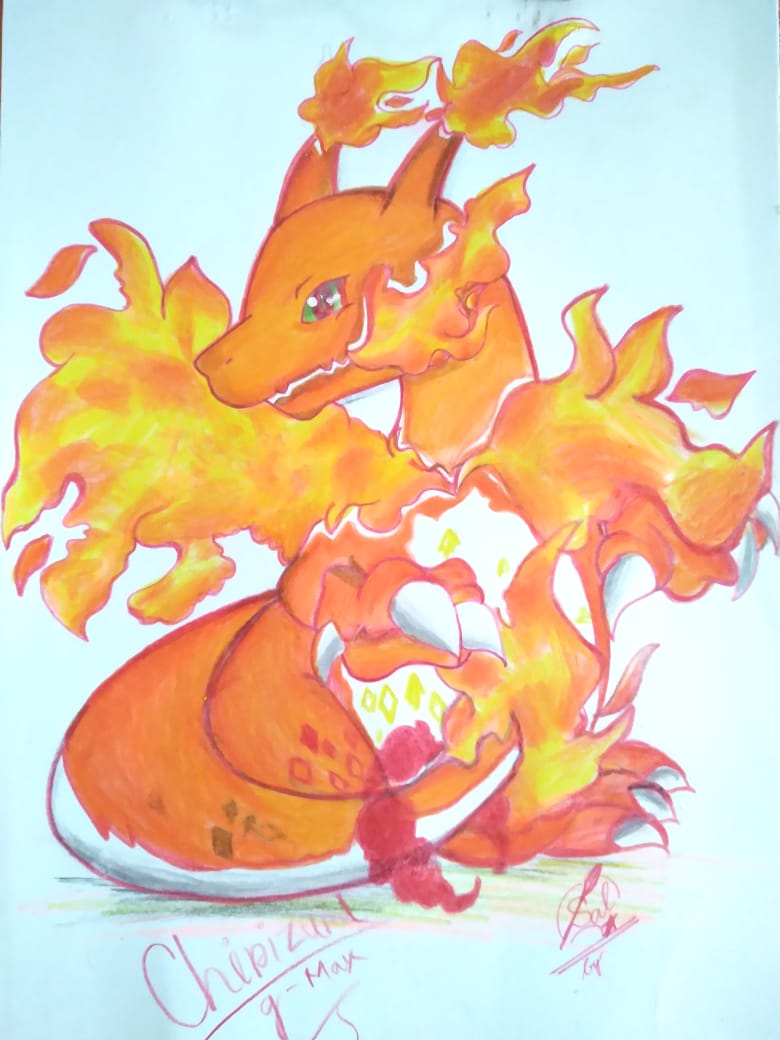G max charizard ( fanart ) by me... | Fandom