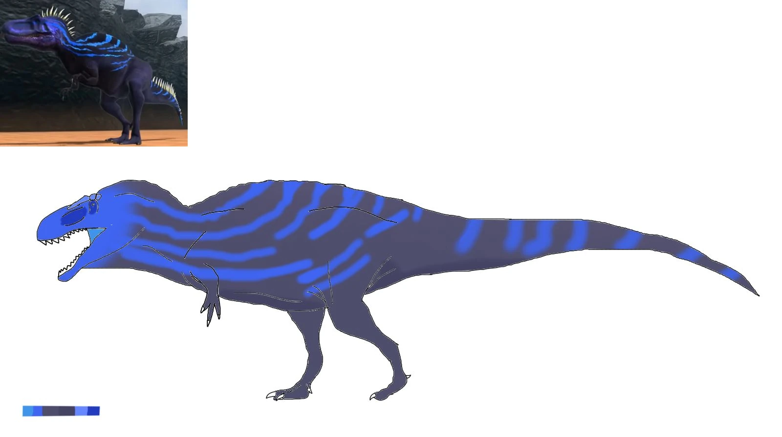 Day 16 of drawing DBWC Dinosaurs: Acrocanthosaurus | Fandom