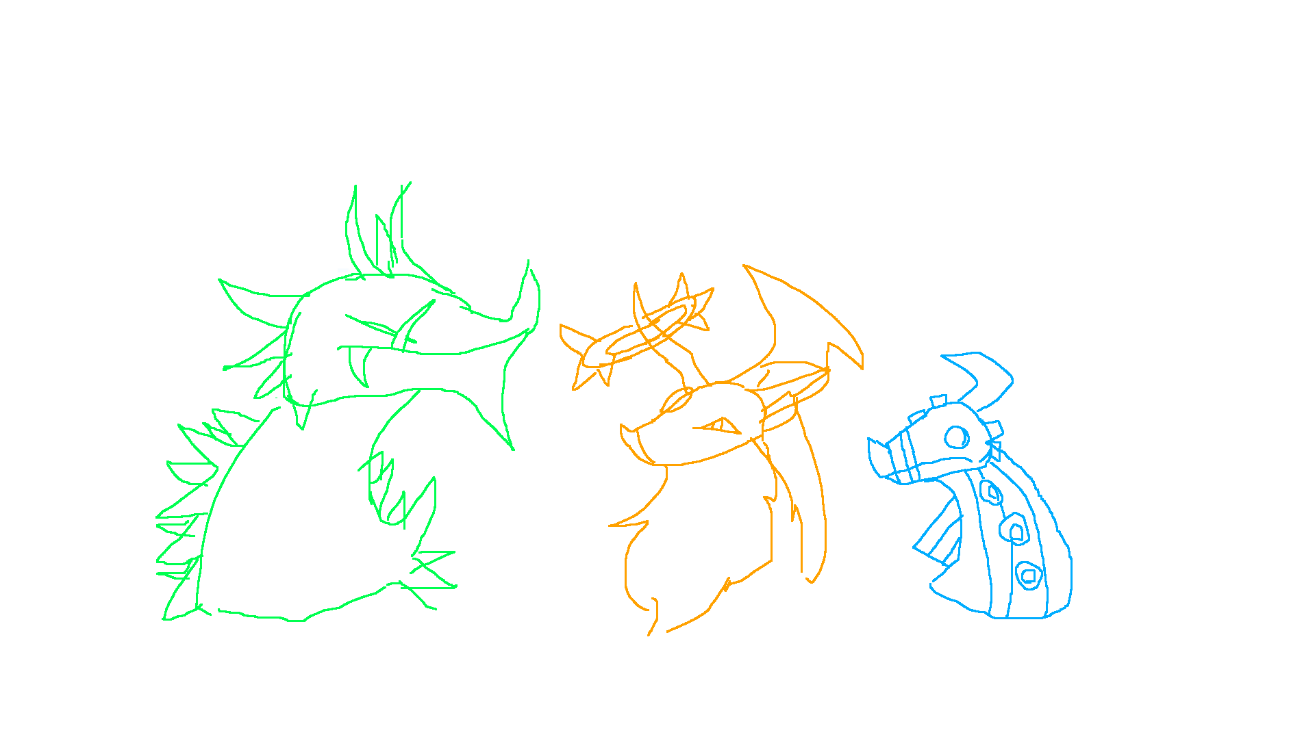 soo uhh, i tried to draw sigmatox, aereis, and keruku from memory | Fandom