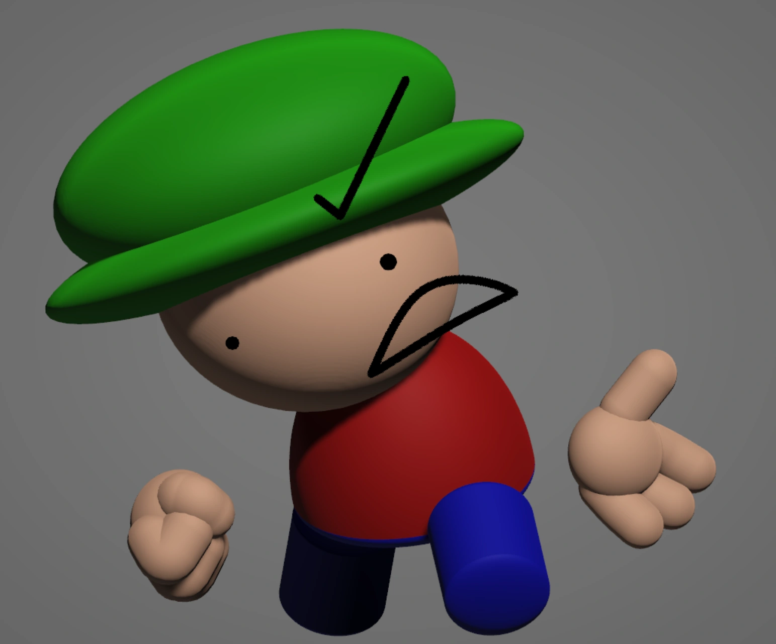 random model i made after i tried to make a bambi remodel but then | Fandom