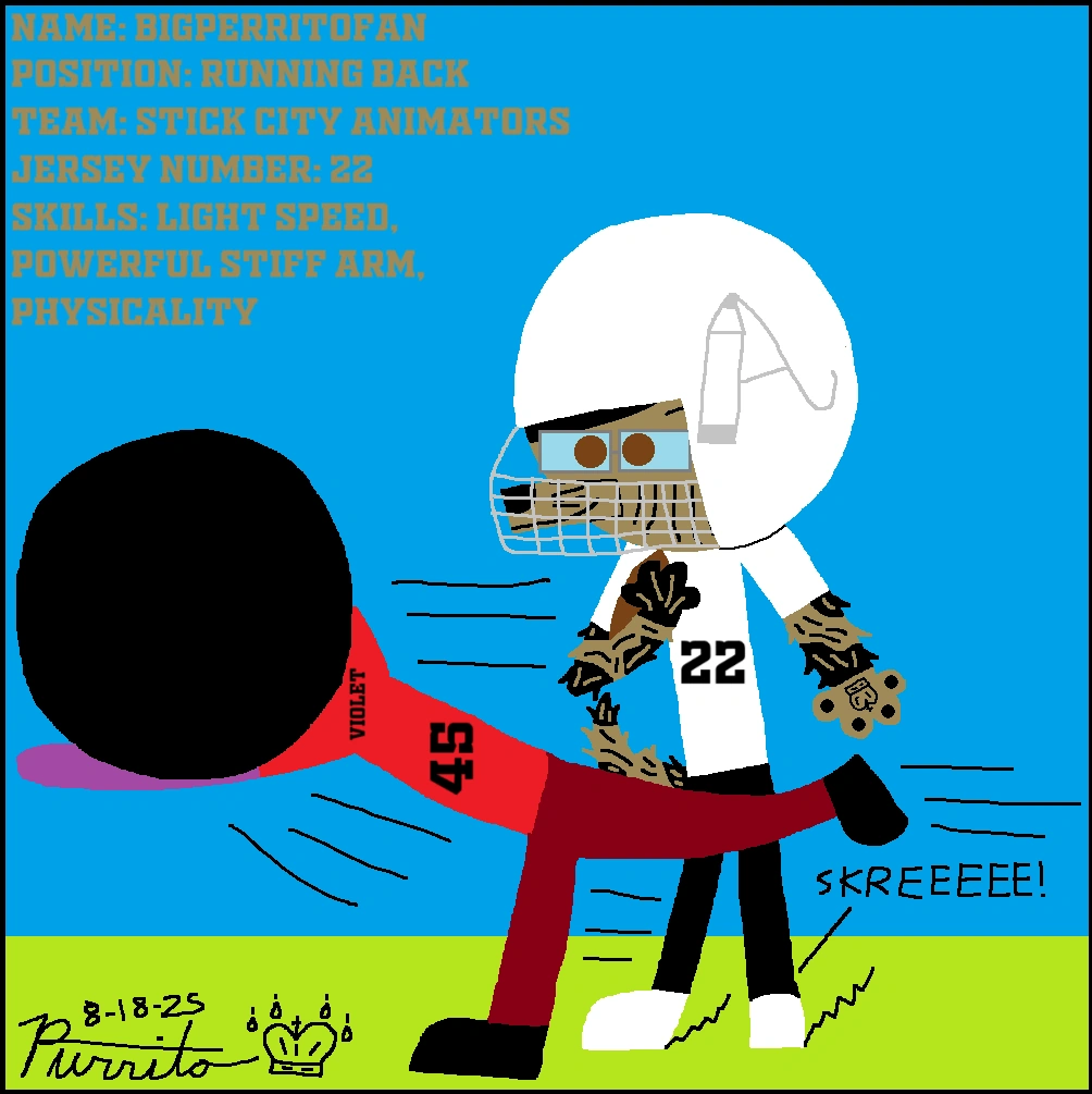 Alan Becker Football Team: Running Back | Fandom