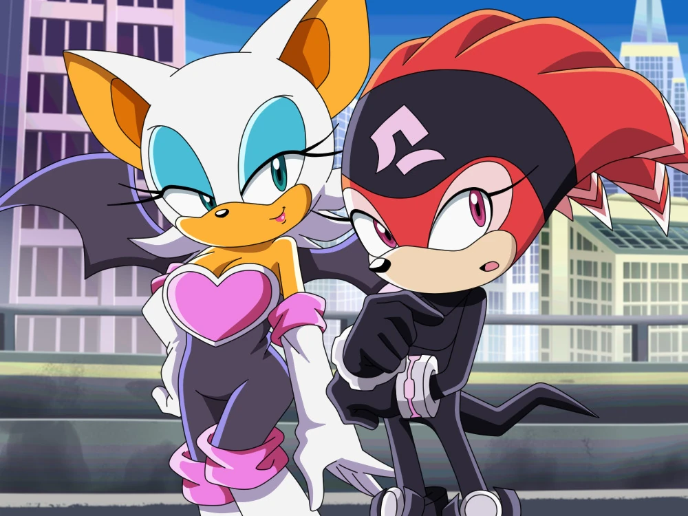 Rouge and Shade in Sonic X: Art by Y-Firestar on Twitter | Fandom