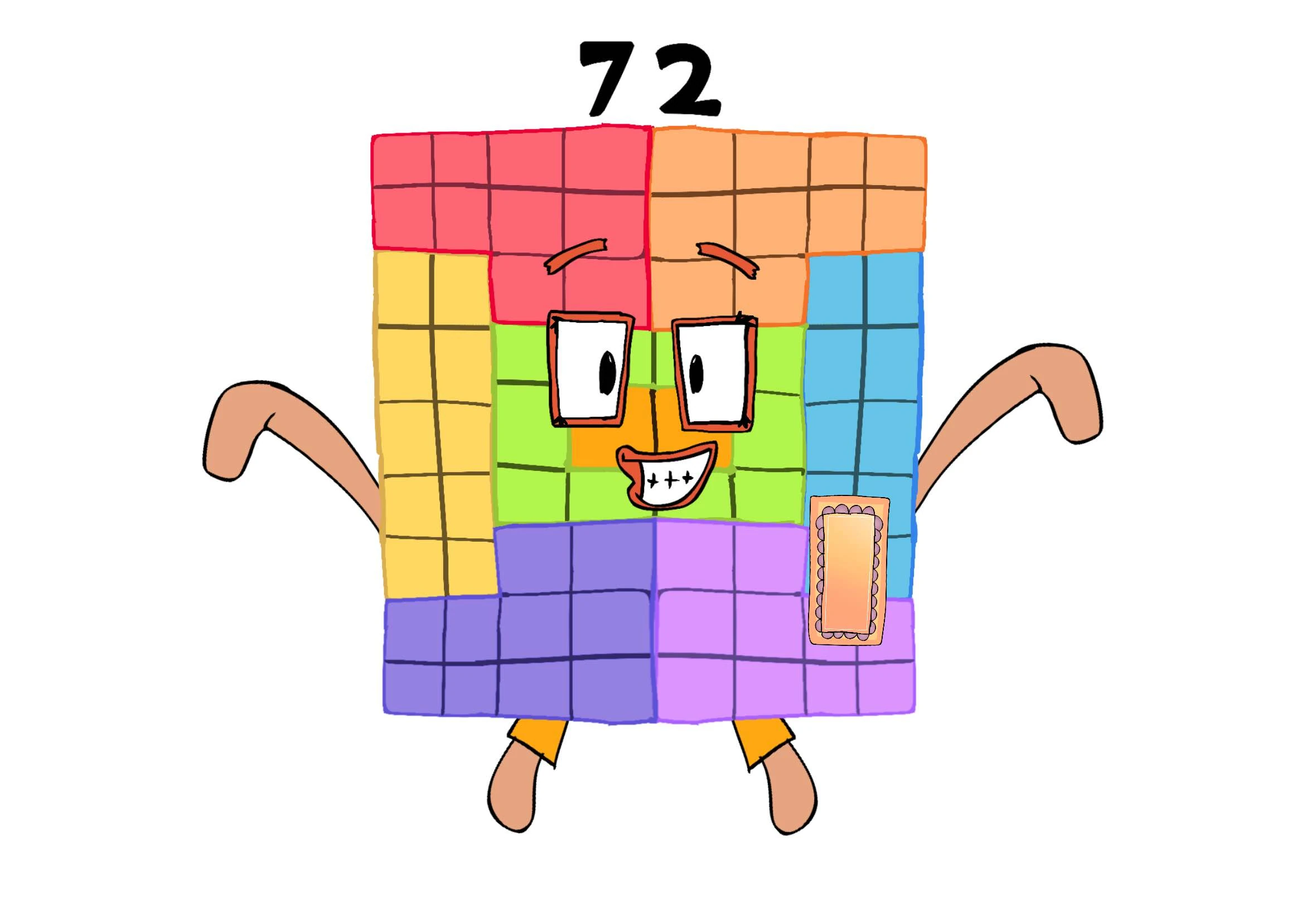 Numberblock fan made designs (part 1): 72 and 18 | Fandom