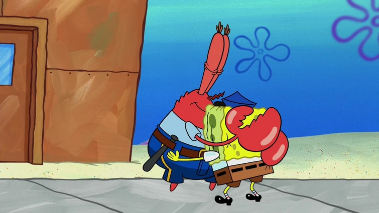 Mr. Krabs hugging SpongeBob :D | Fandom