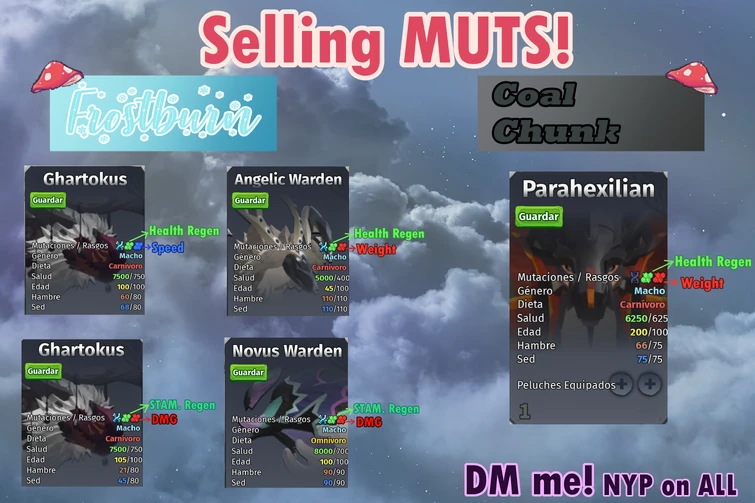 Selling Muts! (frostburn and coal chunk) (ALL PURES) | Fandom