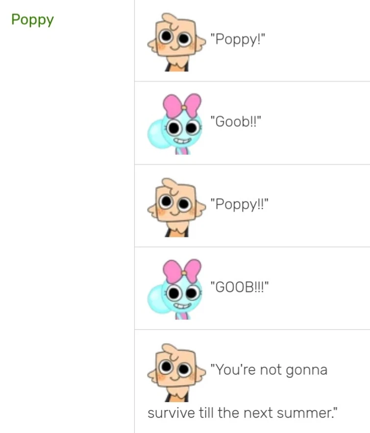 Goob Interactions,expect cursed | Fandom