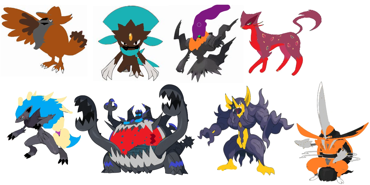 Pokémon Shinies Dark-type edition (Redesigned by me) | Fandom