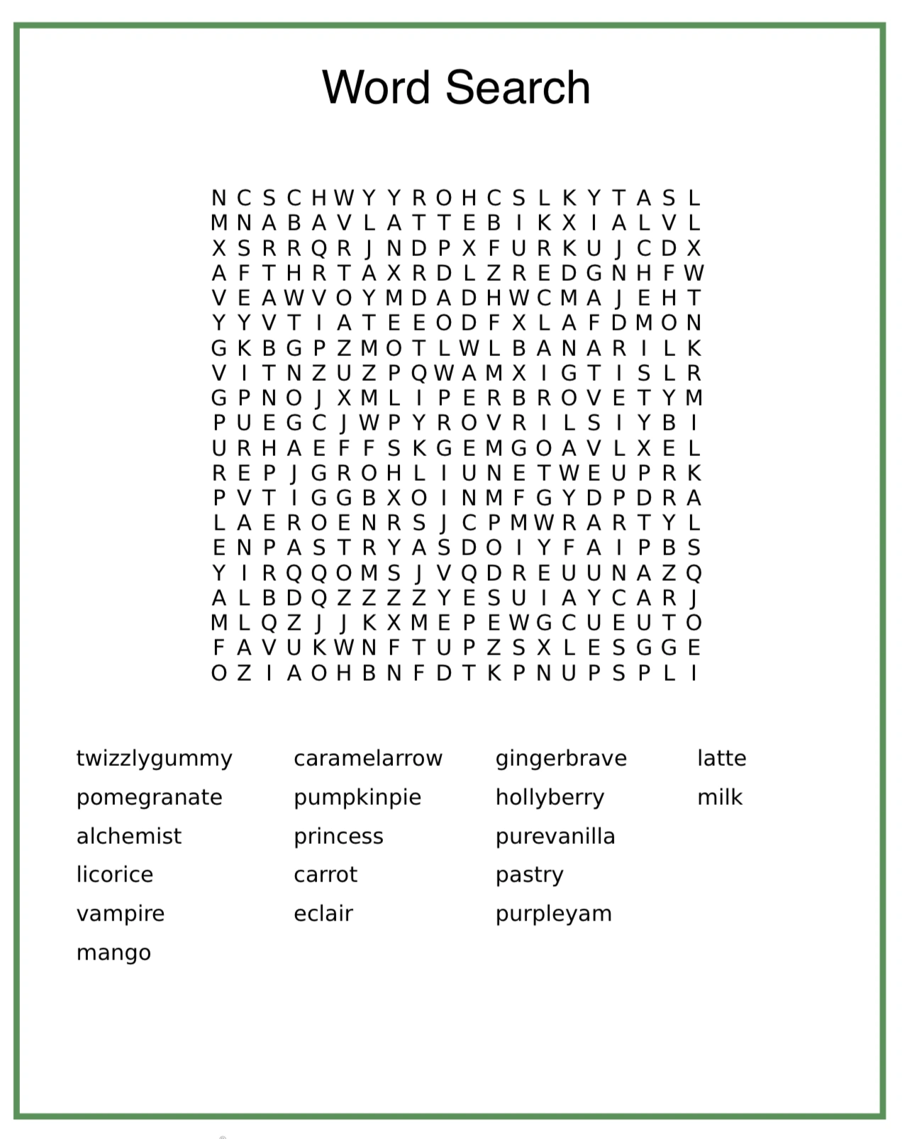 I made a cookie run word search | Fandom