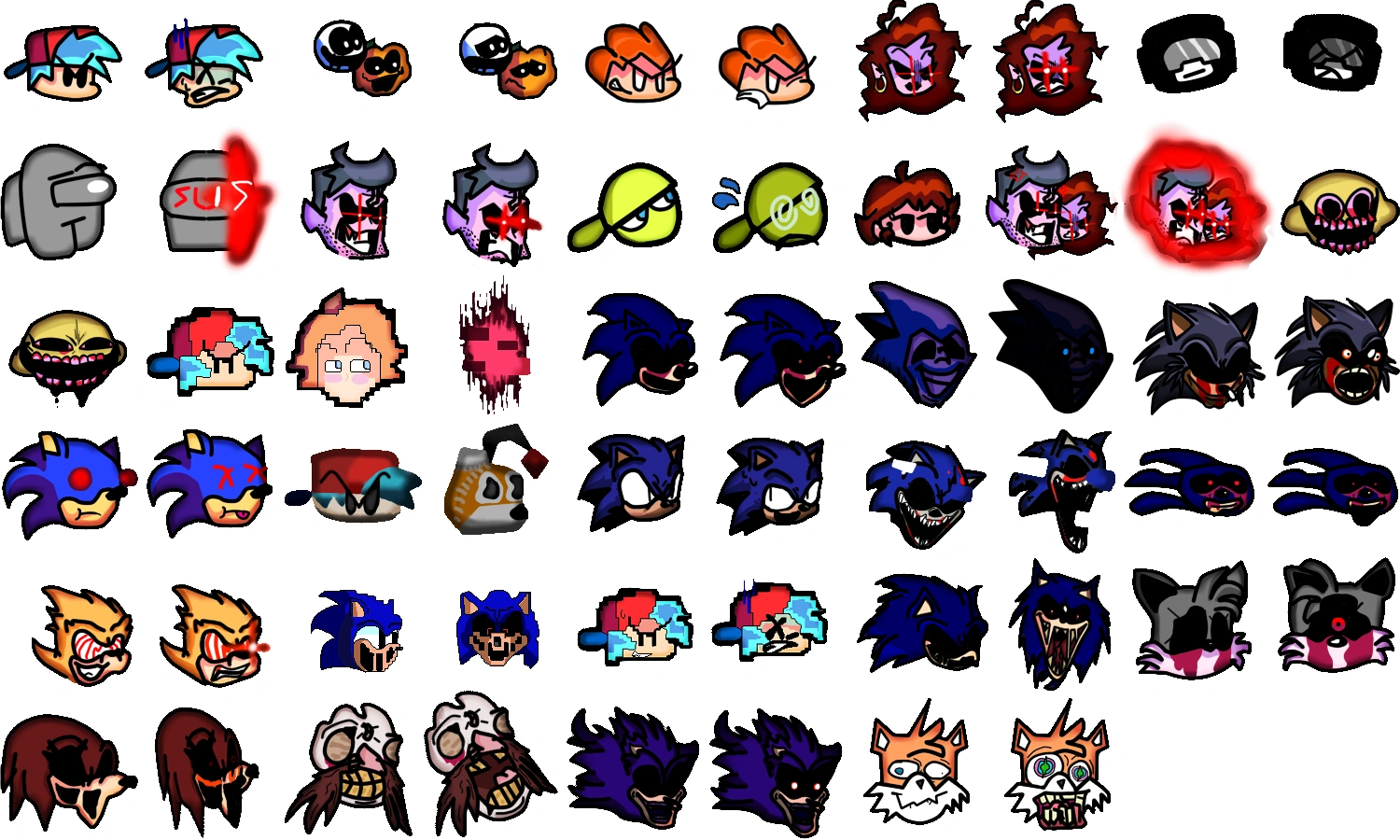 Icon Grid de el mod de Sonic.EXE | Fandom