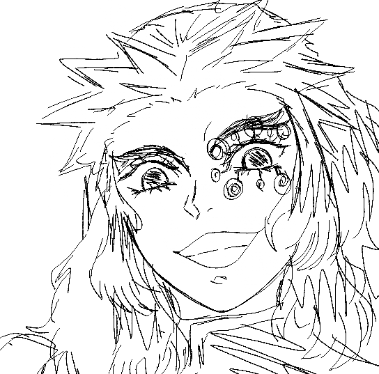 So I traced over a picture of Tengen for no apparent reason | Fandom