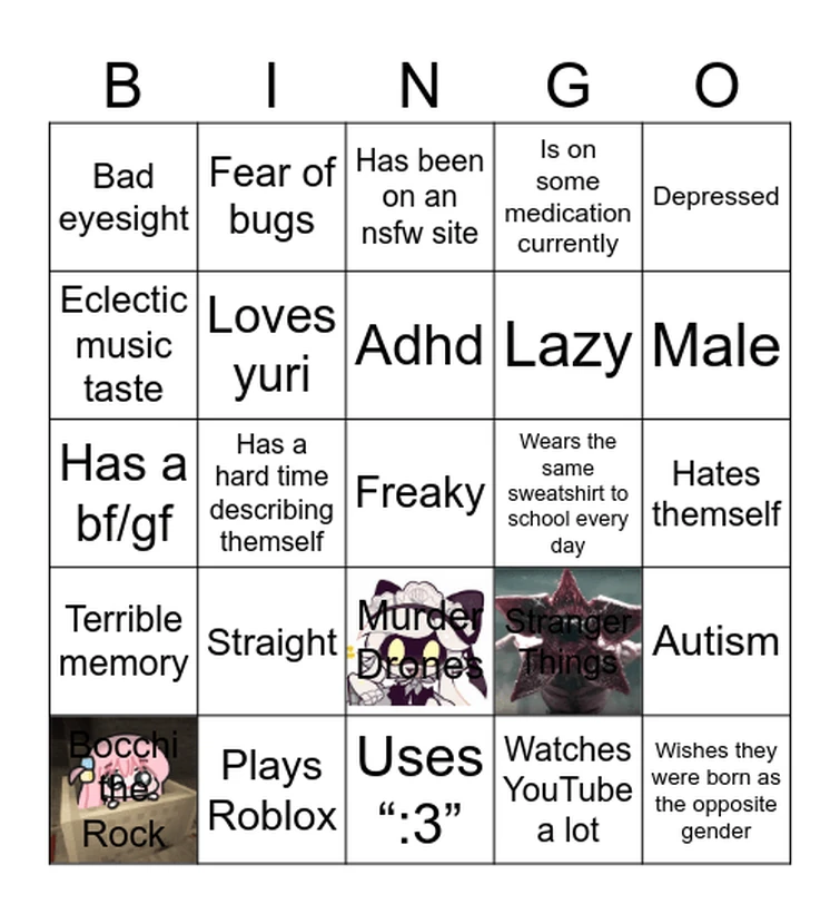 also doing a bingo thing | Fandom