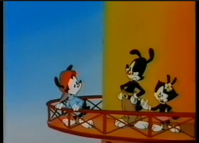 My friend find Animaniacs in Globo TV Brazil and send me, he's awesome ...