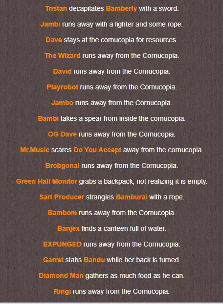 The DnB Hunger Games | Fandom