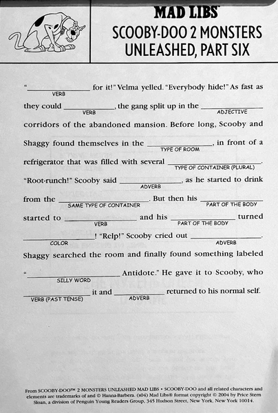 Potion Scene Mad Libs Submissions | Fandom