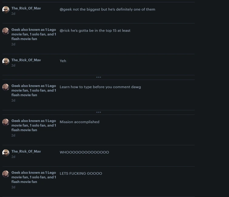 Another moron, but instead on DA, it’s Letterboxd | Fandom