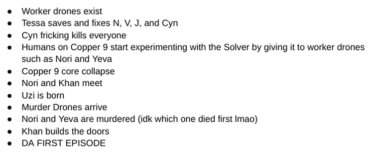 the murder drones timeline | Fandom