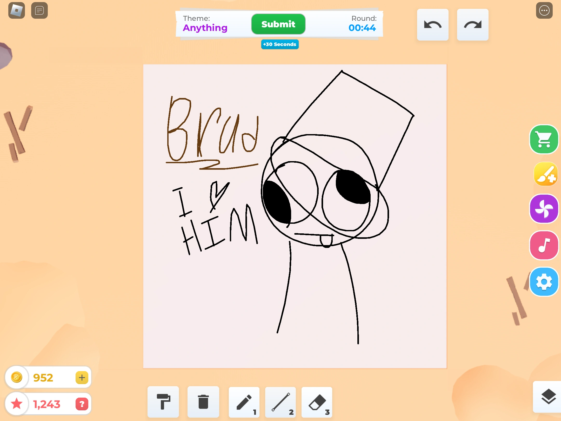 I drew brud in speed draw | Fandom