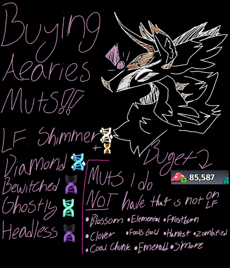 Buying aeries Mut slots! Lf headless! | Fandom