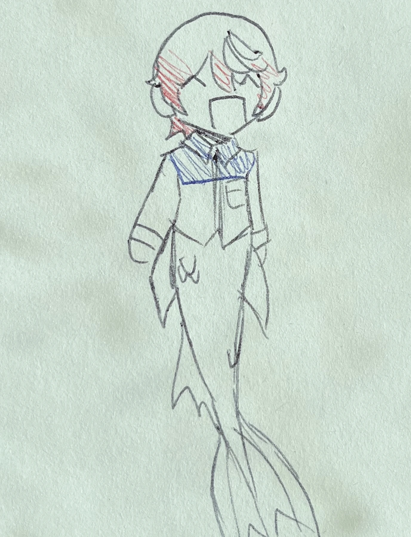 He’s so fish why is he fish what how did he become a fish who did this ...