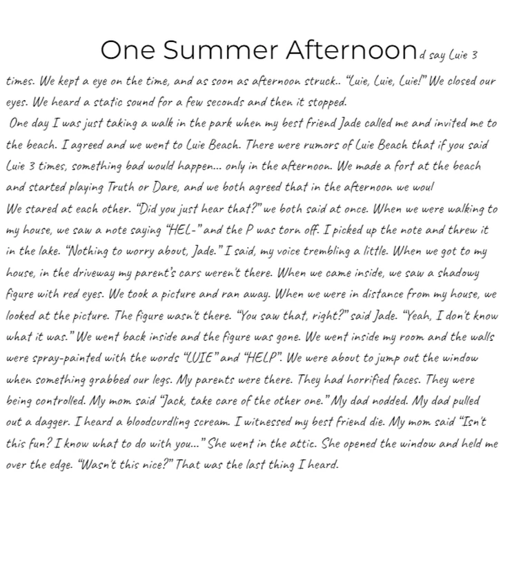 Old cringe horror stories | Fandom