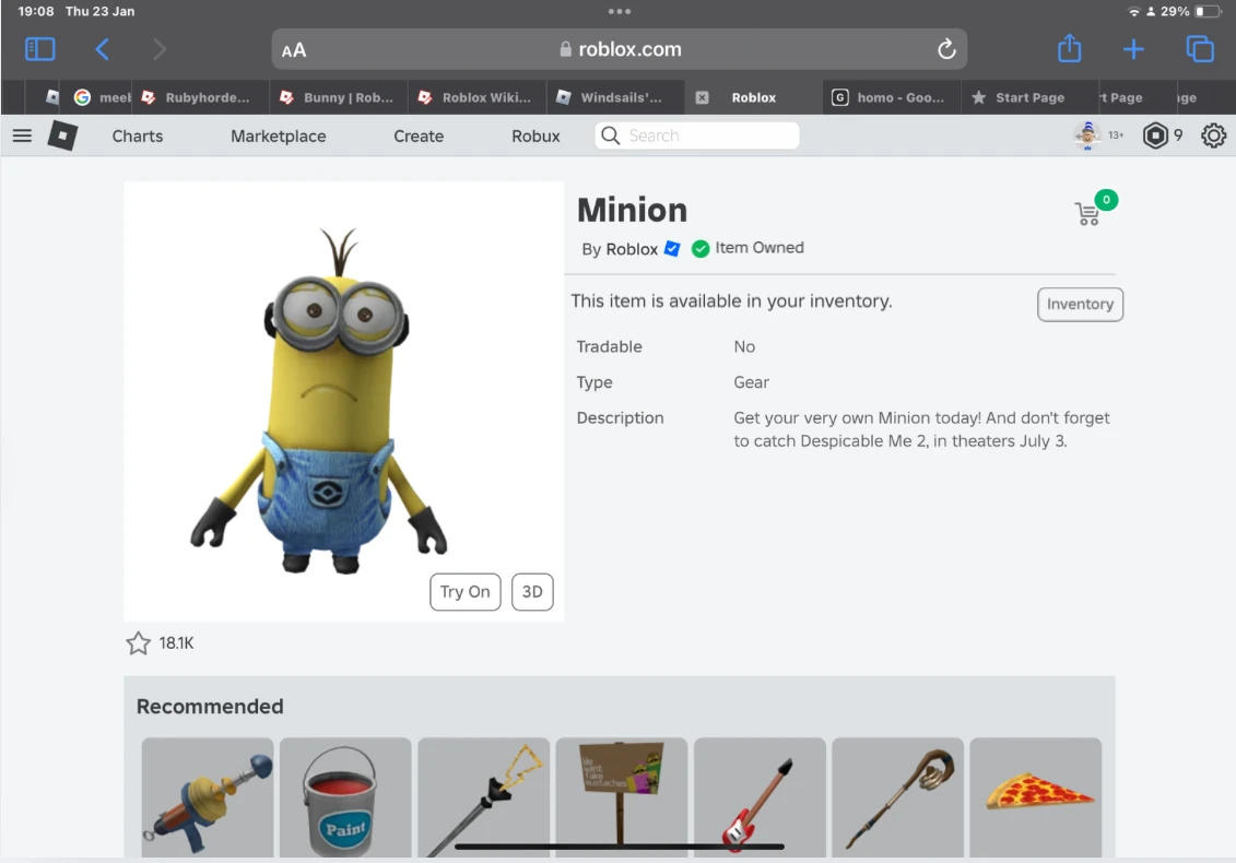 I Will Never Not Associate Minions With ROBLOX Because Of This Gear ...