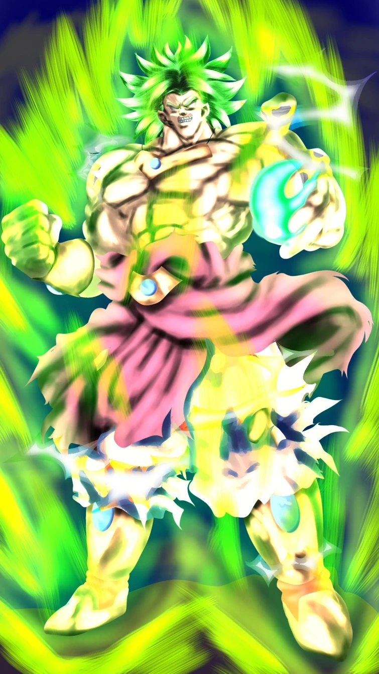 I tried to draw Z broly from the second coming😅 | Fandom