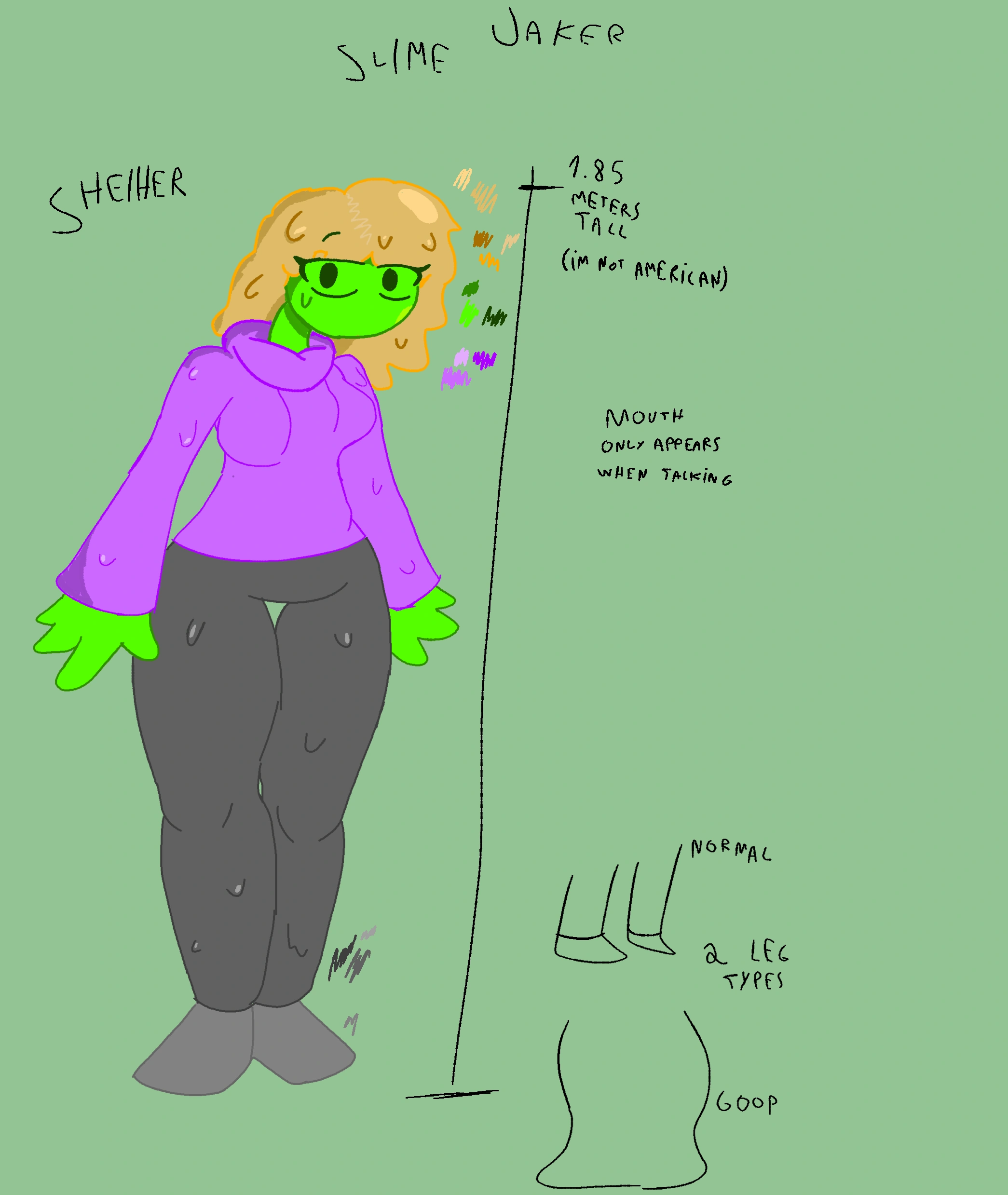 slime jaker reference sheet | Fandom