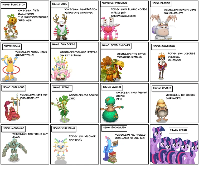 MSM Seasonal voiceclaims! | Fandom