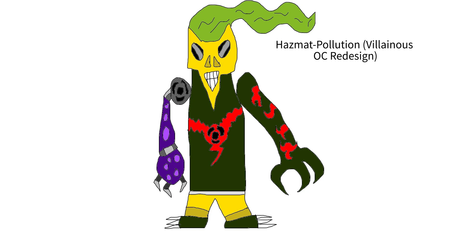 Hazmat-Pollution (Villainous OC Redesign) | Fandom