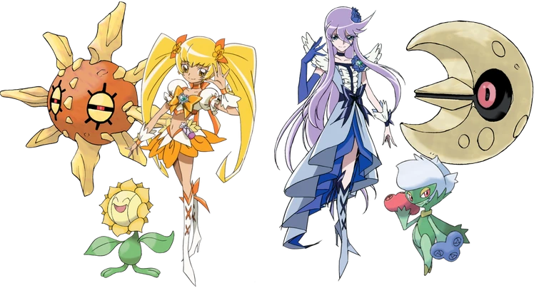 Cure Sunshine + Moonlight and their Pokémon | Fandom