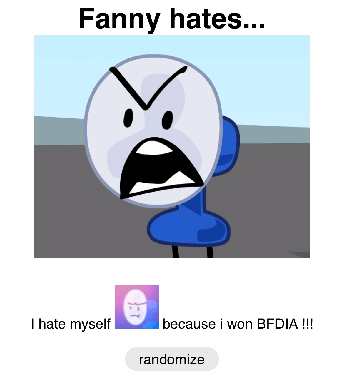 REAL bfdia spoiler from the real fanny | Fandom