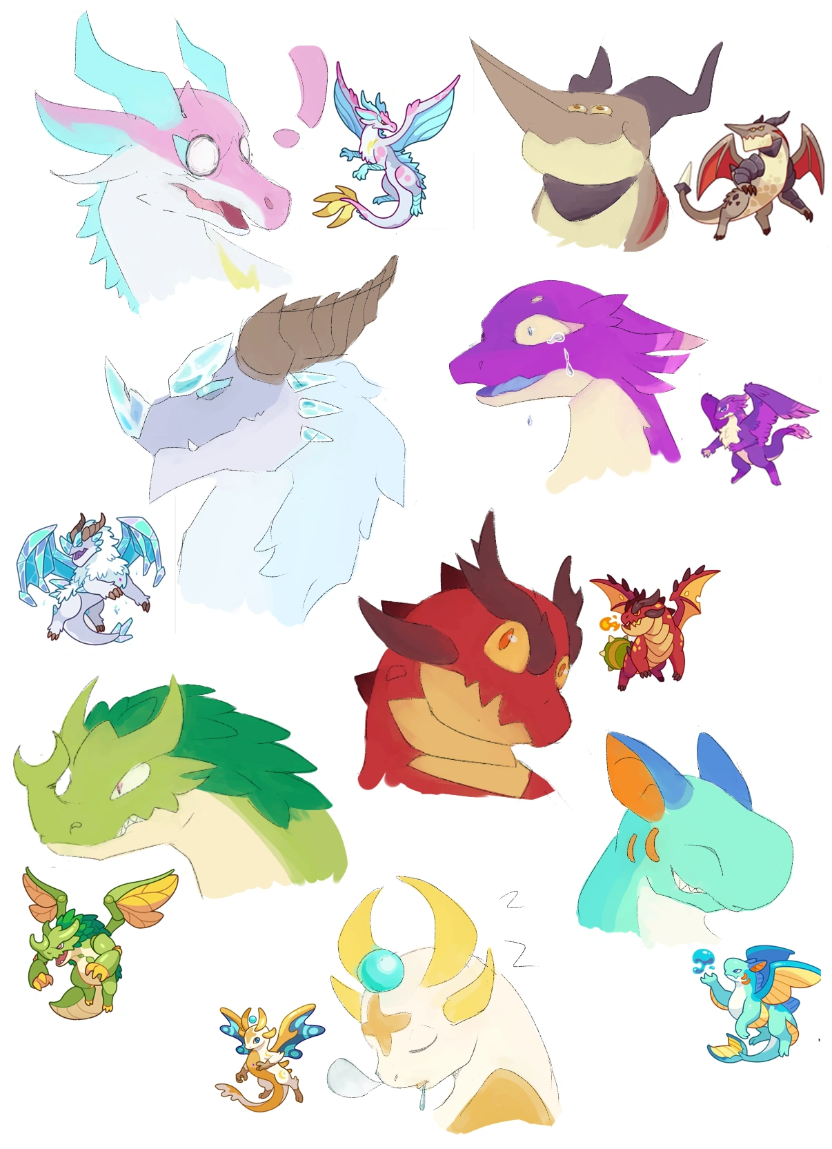 trying dragon expressions | Fandom