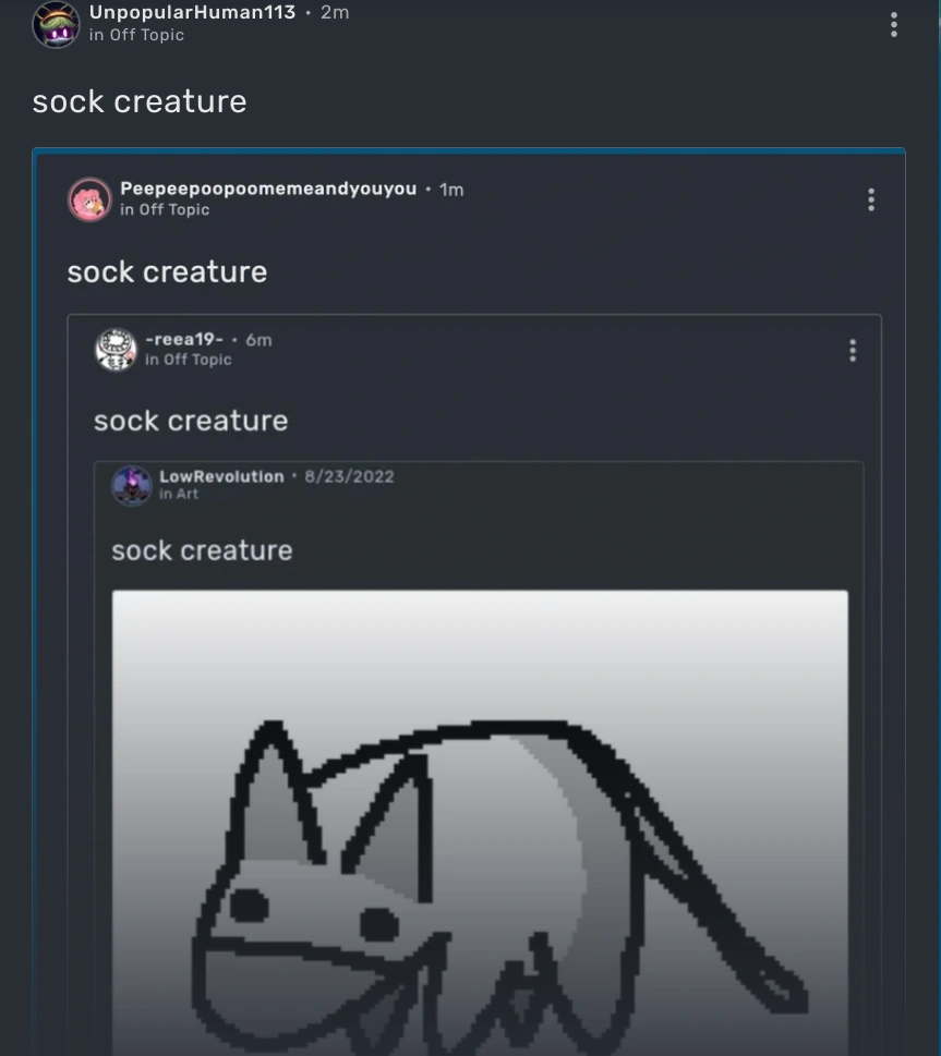 sock creature | Fandom